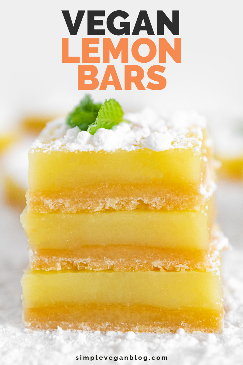 Vegan Lemon Bars - Simple Vegan Blog