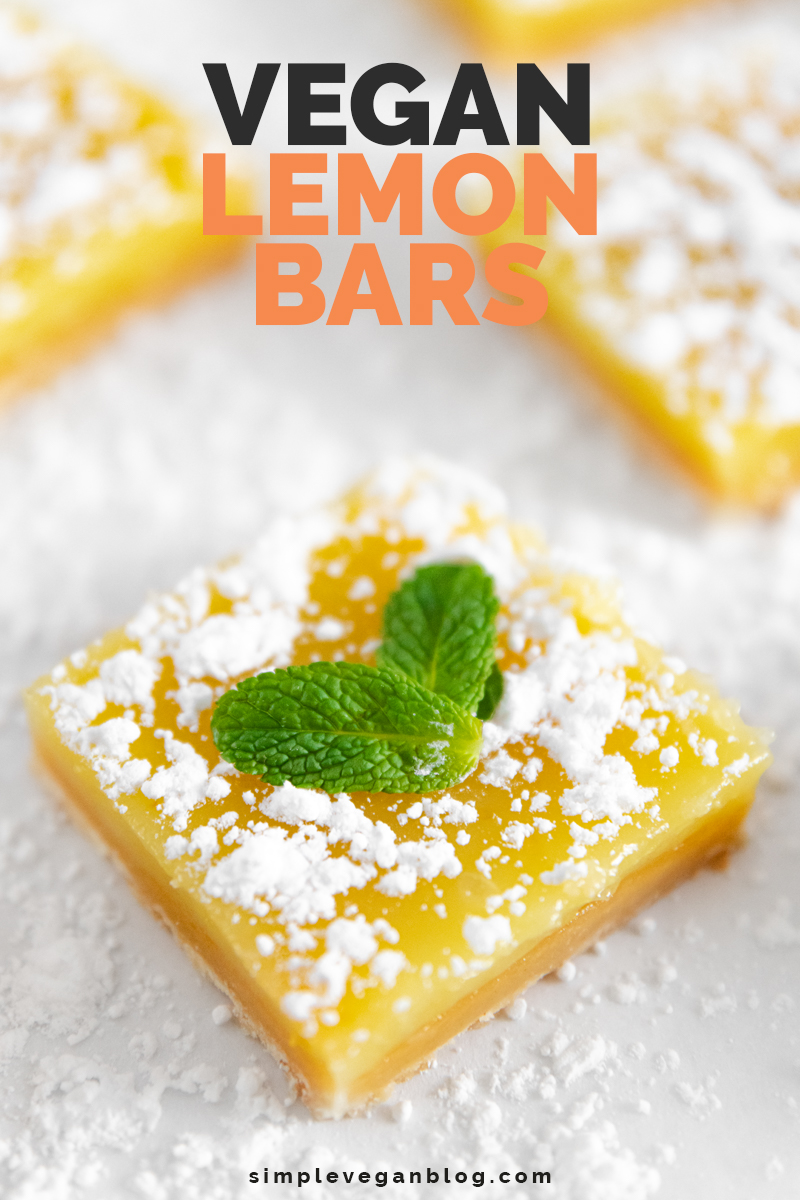 Vegan Lemon Bars - Simple Vegan Blog