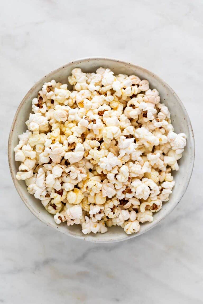 Easy Cheesy Vegan Popcorn - Simple Vegan Blog