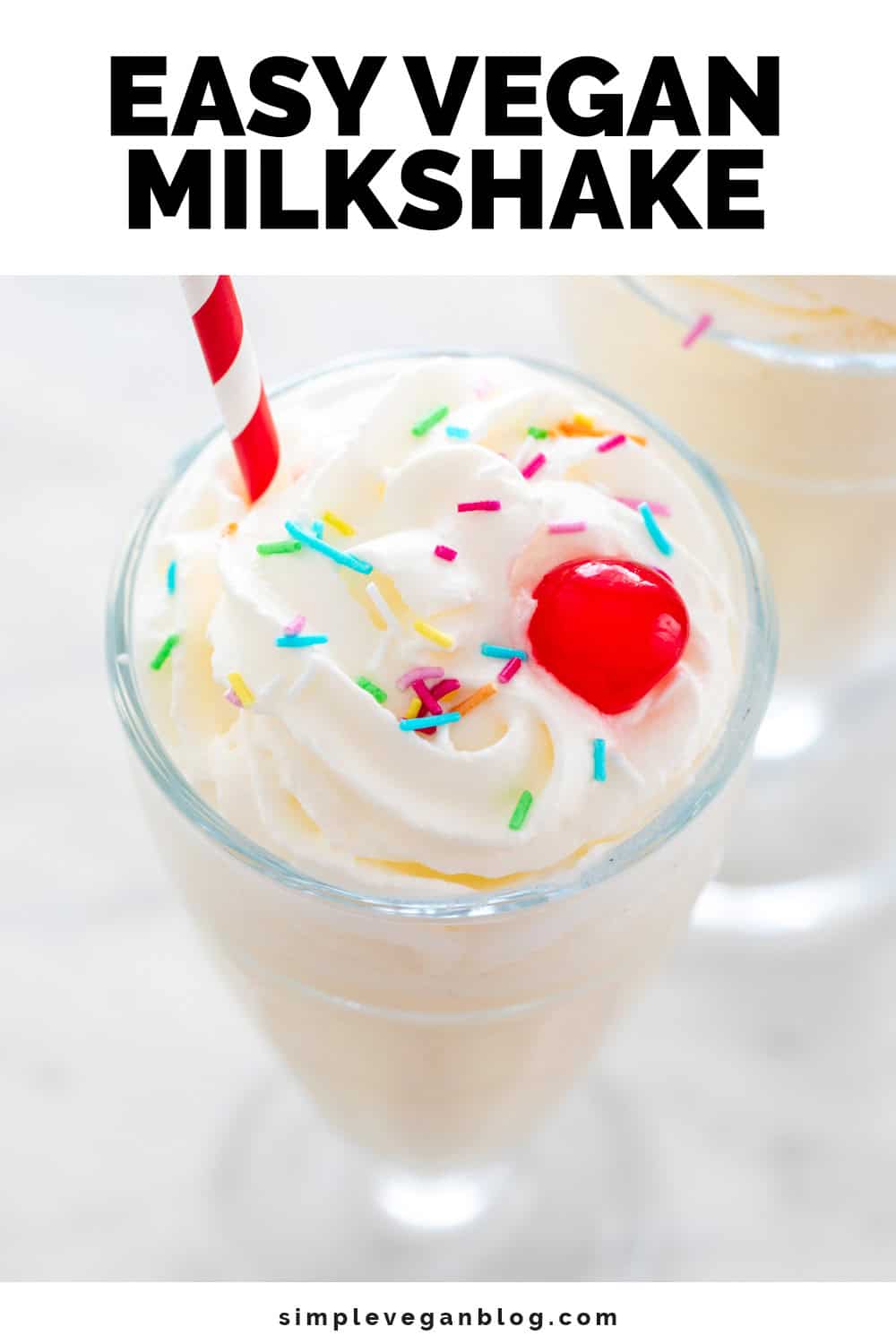 Easy Vegan Milkshake - Simple Vegan Blog