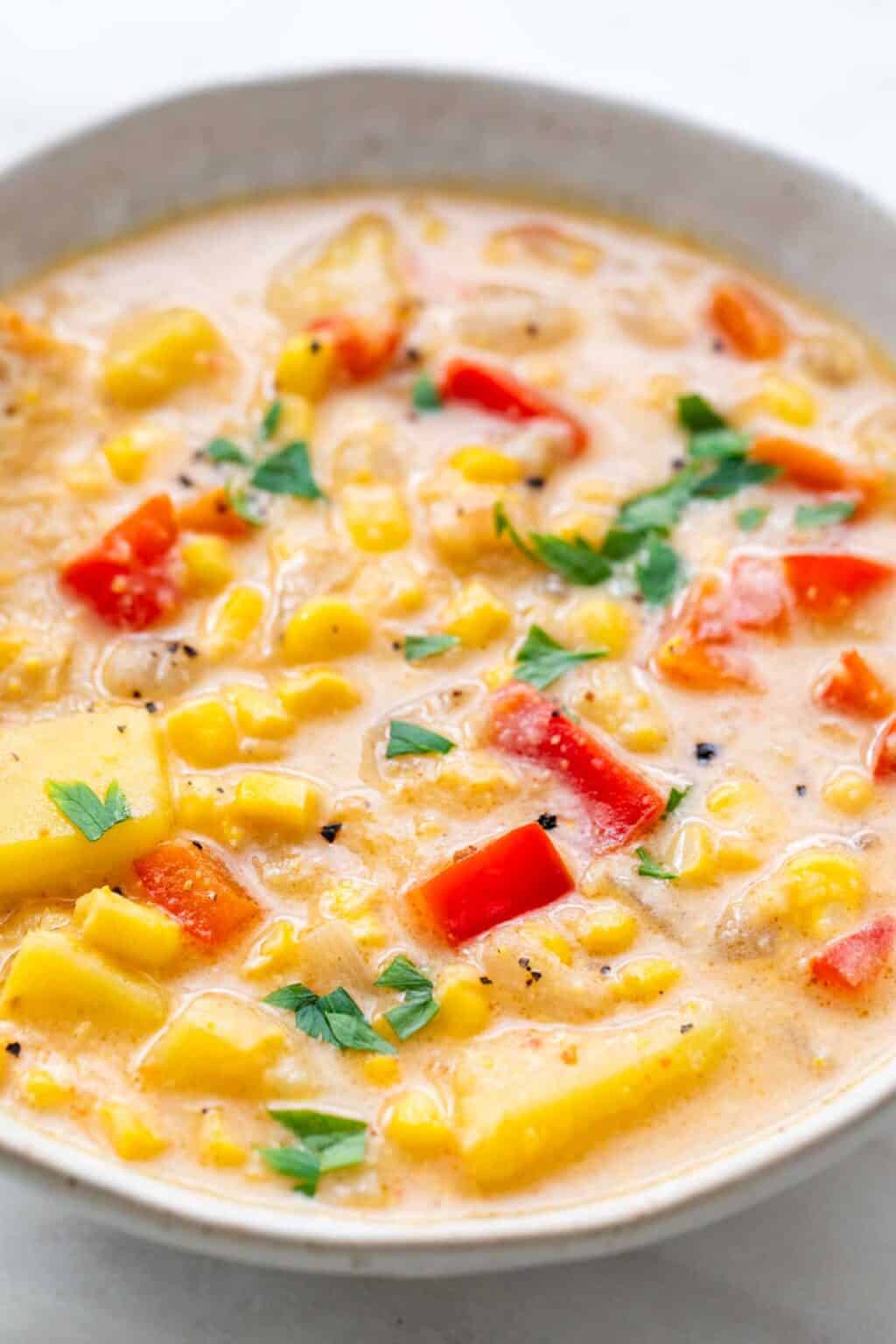 Vegan Potato and Corn Chowder - Simple Vegan Blog